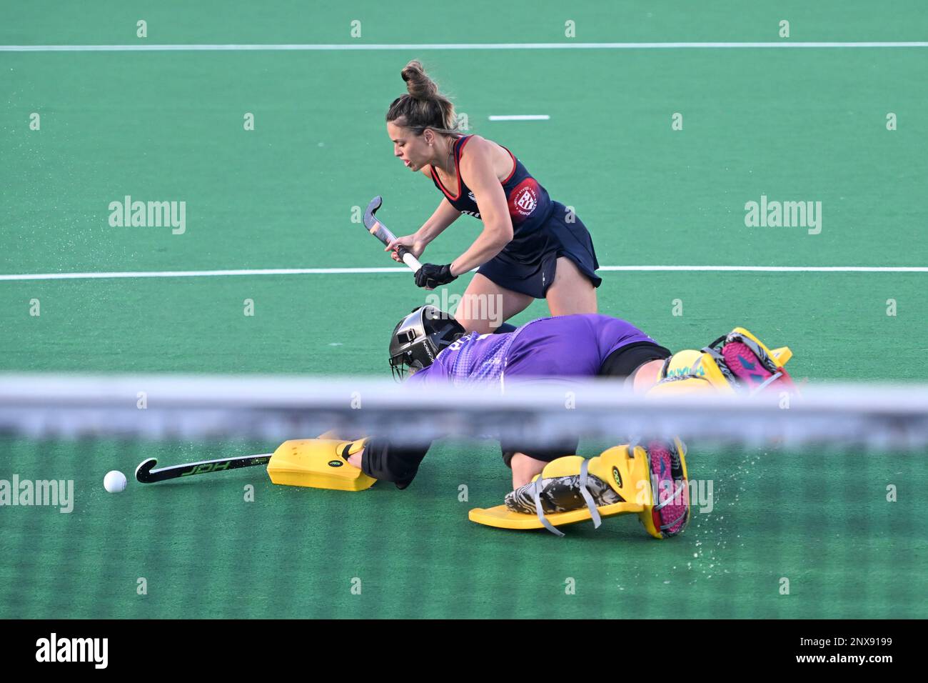 Hobart, Australia. 01st Mar, 2023. Amanda Golini (back) of USA Women's ...