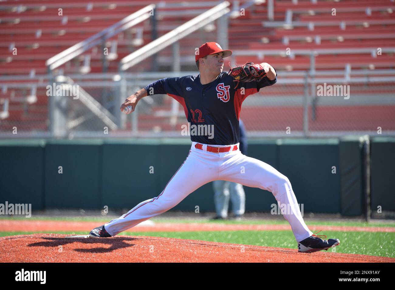 St. John's University Redstorm pitcher Michael LoPresti (22) during ...