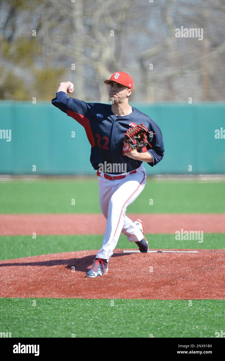 St. John's University Redstorm pitcher Michael LoPresti (22) during ...