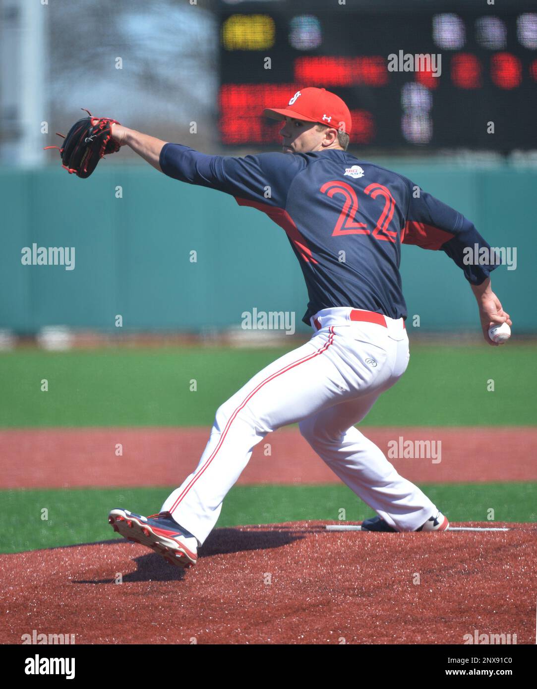 St. John's University Redstorm pitcher Michael LoPresti (22) during ...