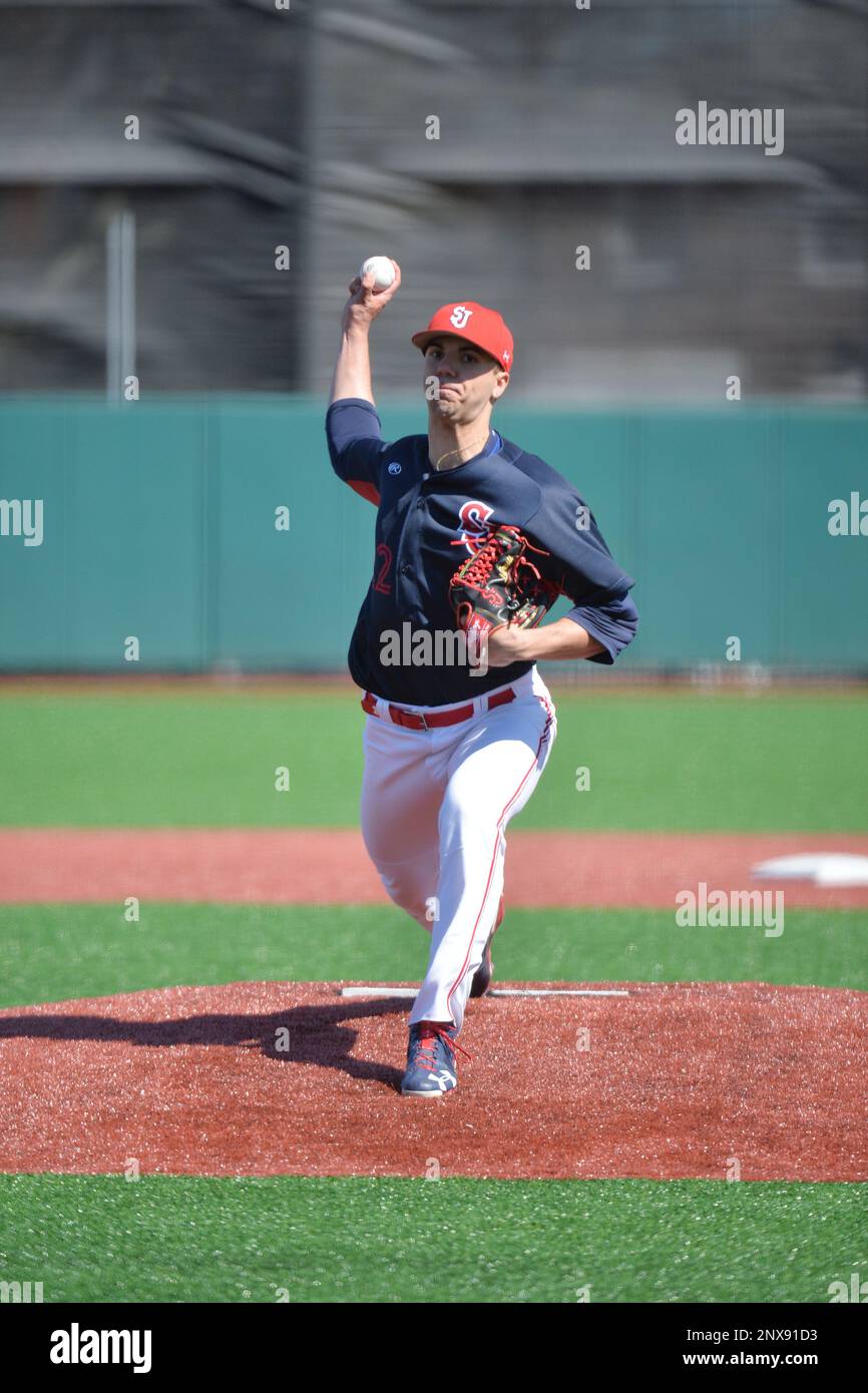 St. John's University Redstorm pitcher Michael LoPresti (22) during ...