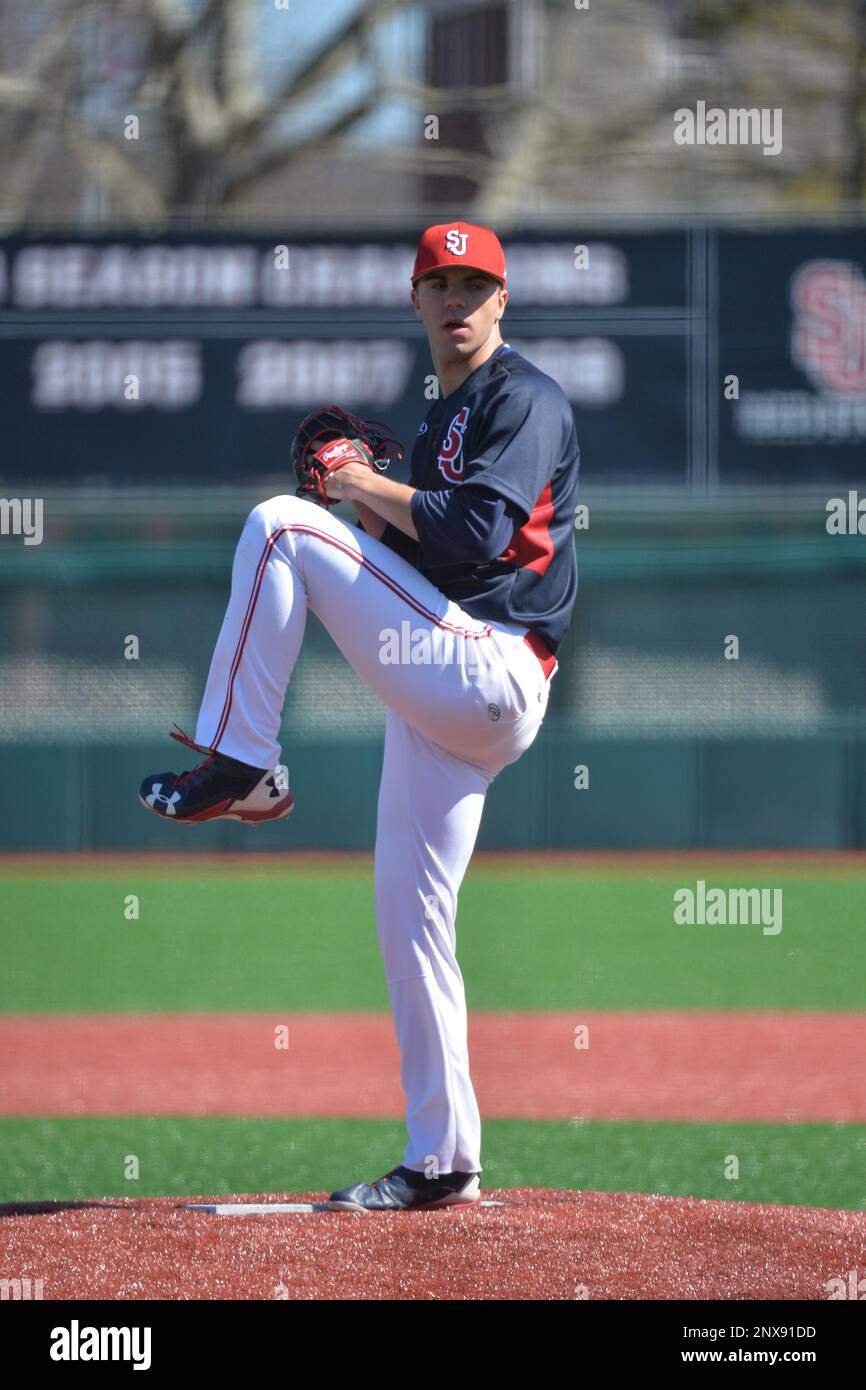 St. John's University Redstorm pitcher Michael LoPresti (22) during ...
