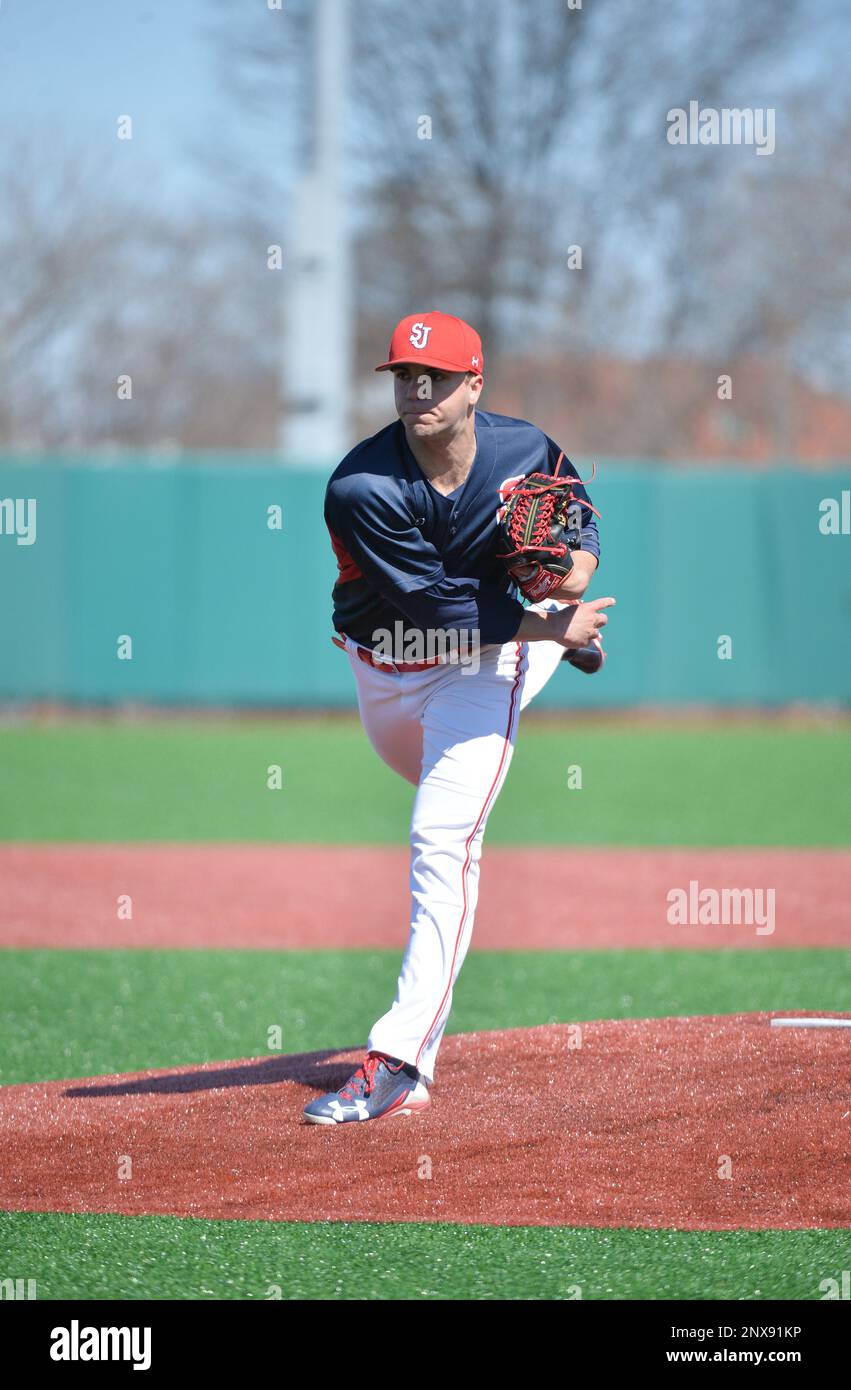 St. John's University Redstorm pitcher Michael LoPresti (22) during ...