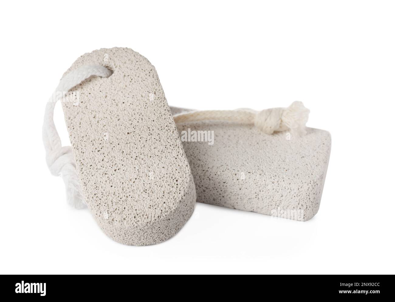 Pumice stones on white background. Pedicure tool Stock Photo - Alamy
