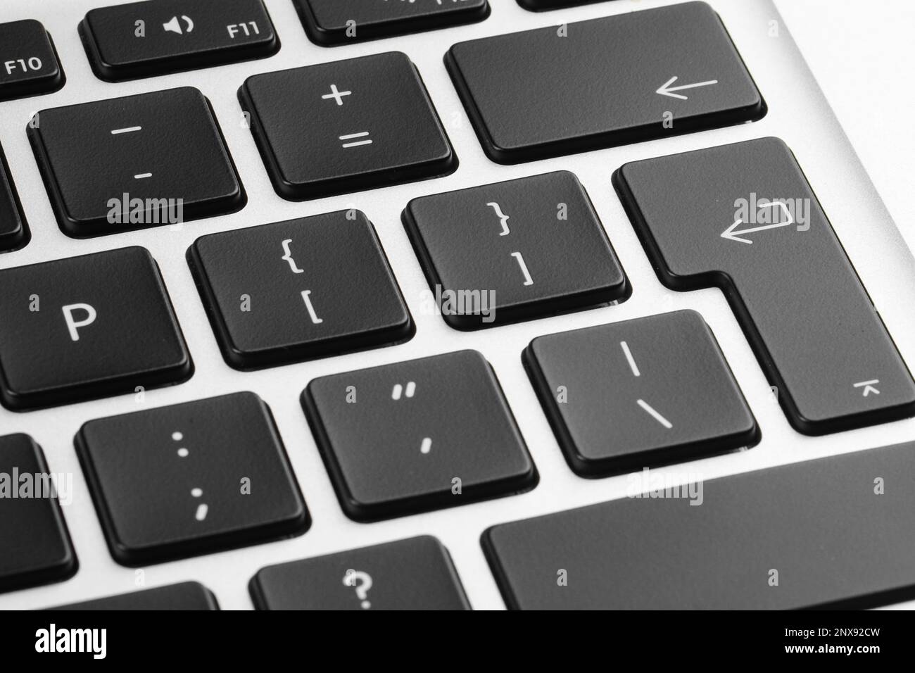Closeup view of buttons on modern computer keyboard Stock Photo - Alamy