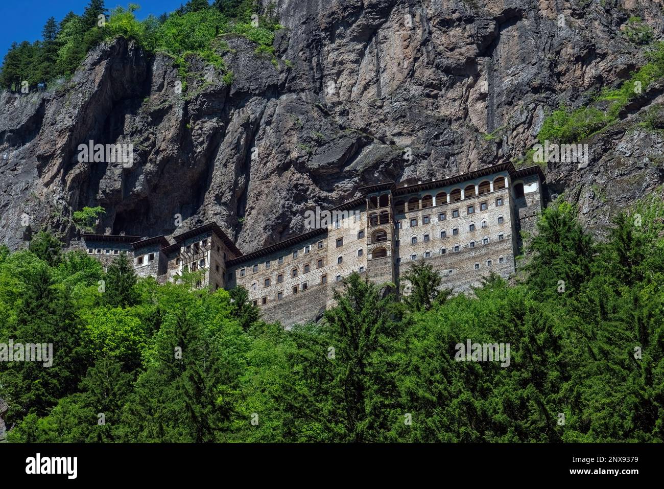 SUMELA Monastery. historical monastery built on the rocks Stock Photo ...