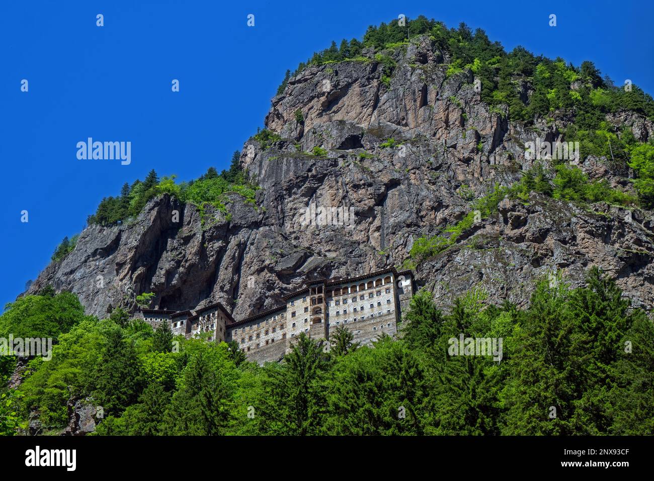 SUMELA Monastery. historical monastery built on the rocks Stock Photo ...