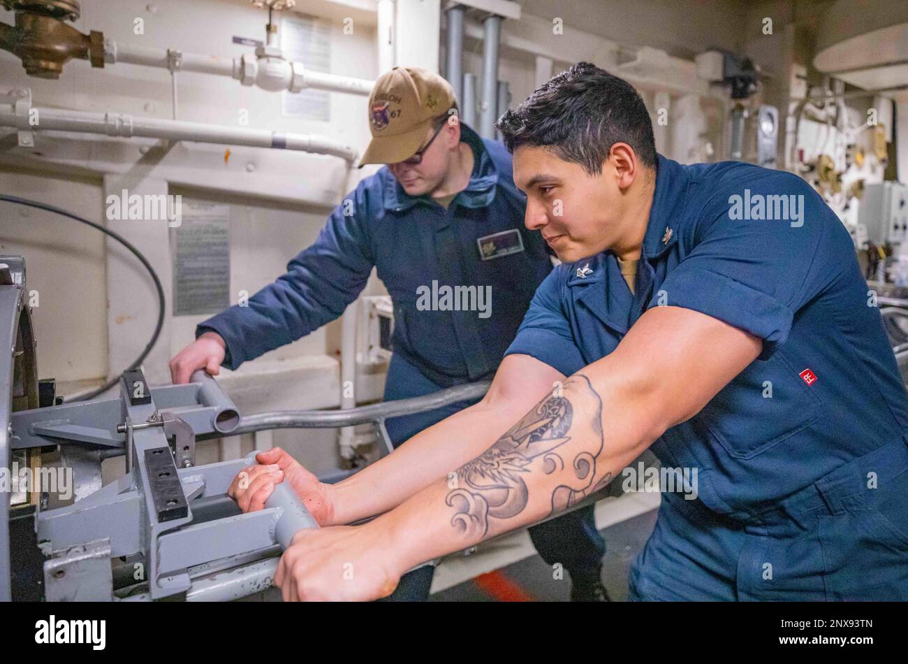 230125-N-NY362-3038 PHILIPPINE SEA (Jan. 25, 2023) Sonar Technician ...