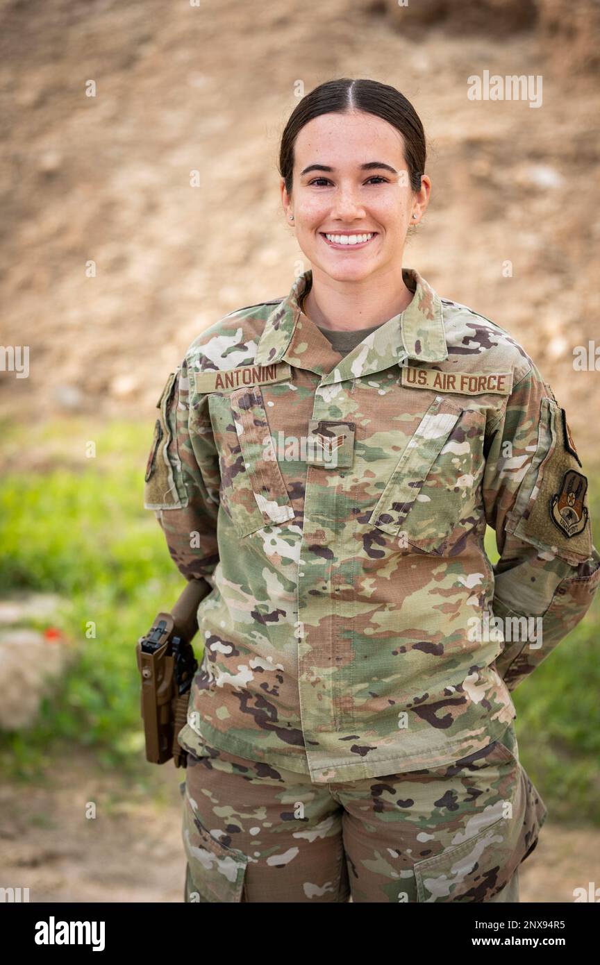U.S. Air Force Senior Airman Gianna Anotnini, a 386th Expeditionary ...