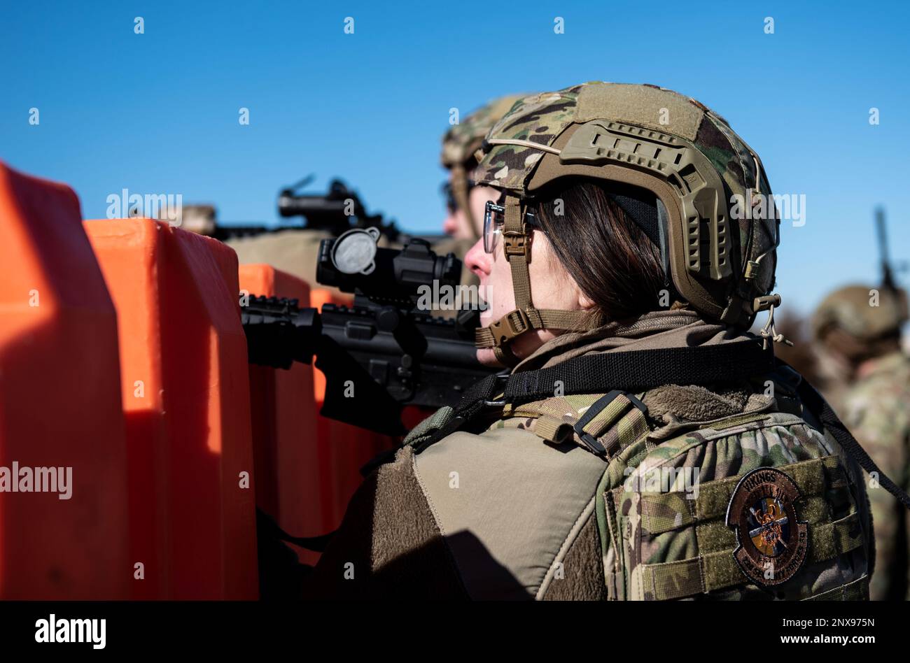 Senior Airman Billie Ayala, 22nd Security Forces Squadron patrolman ...