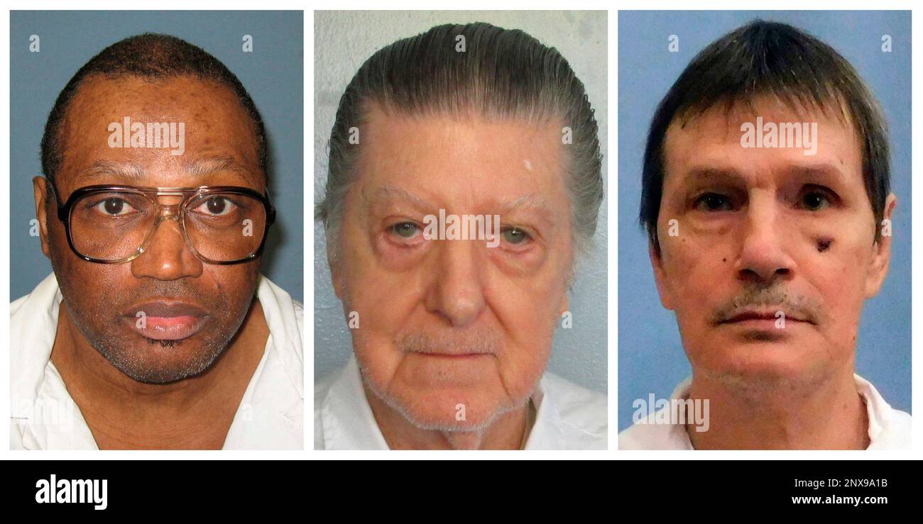 These combination of handout photos provided by the Alabama Department ...