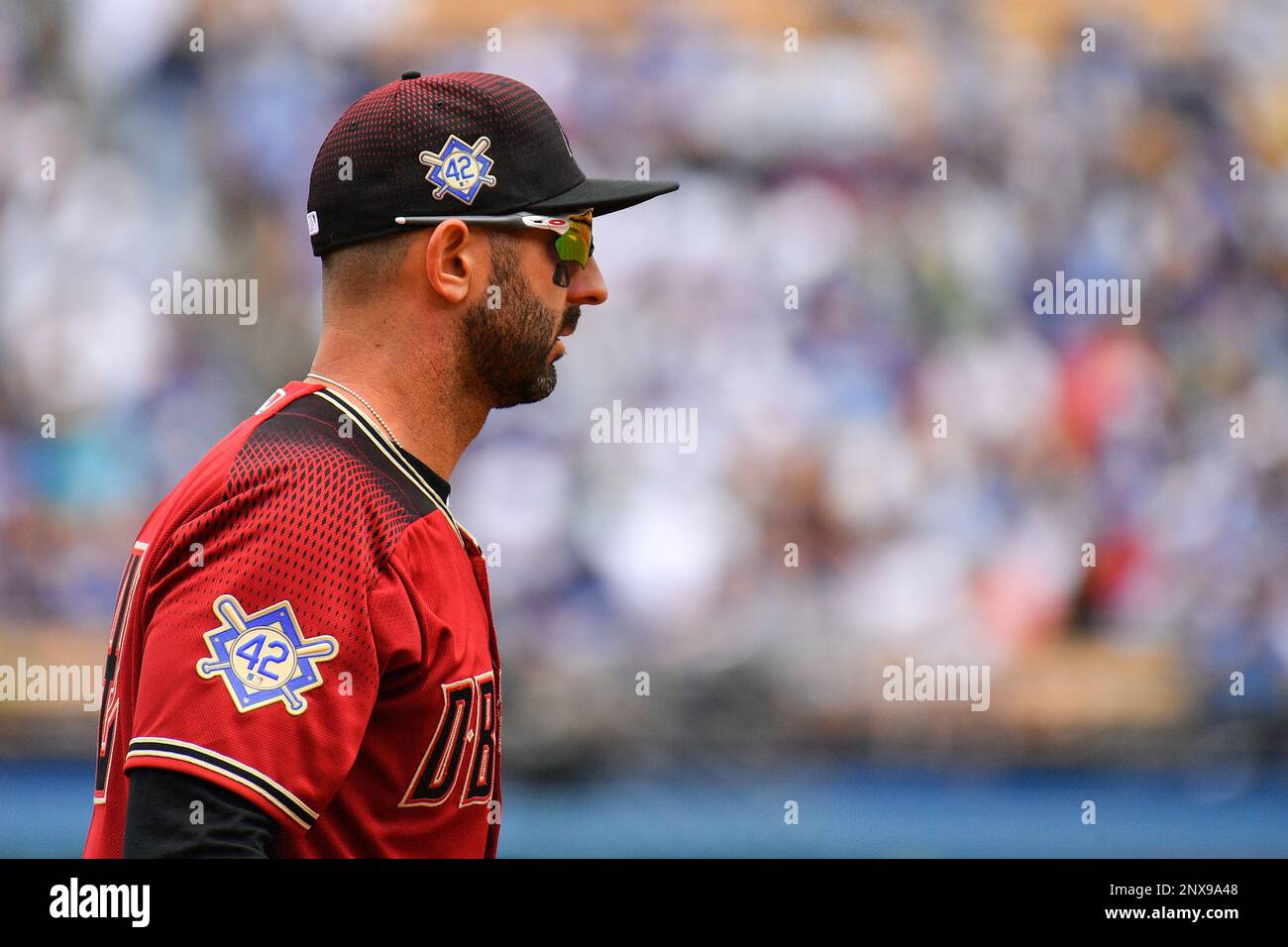 LOS ANGELES, CA - APRIL 15: Arizona Diamondbacks Infield Daniel ...