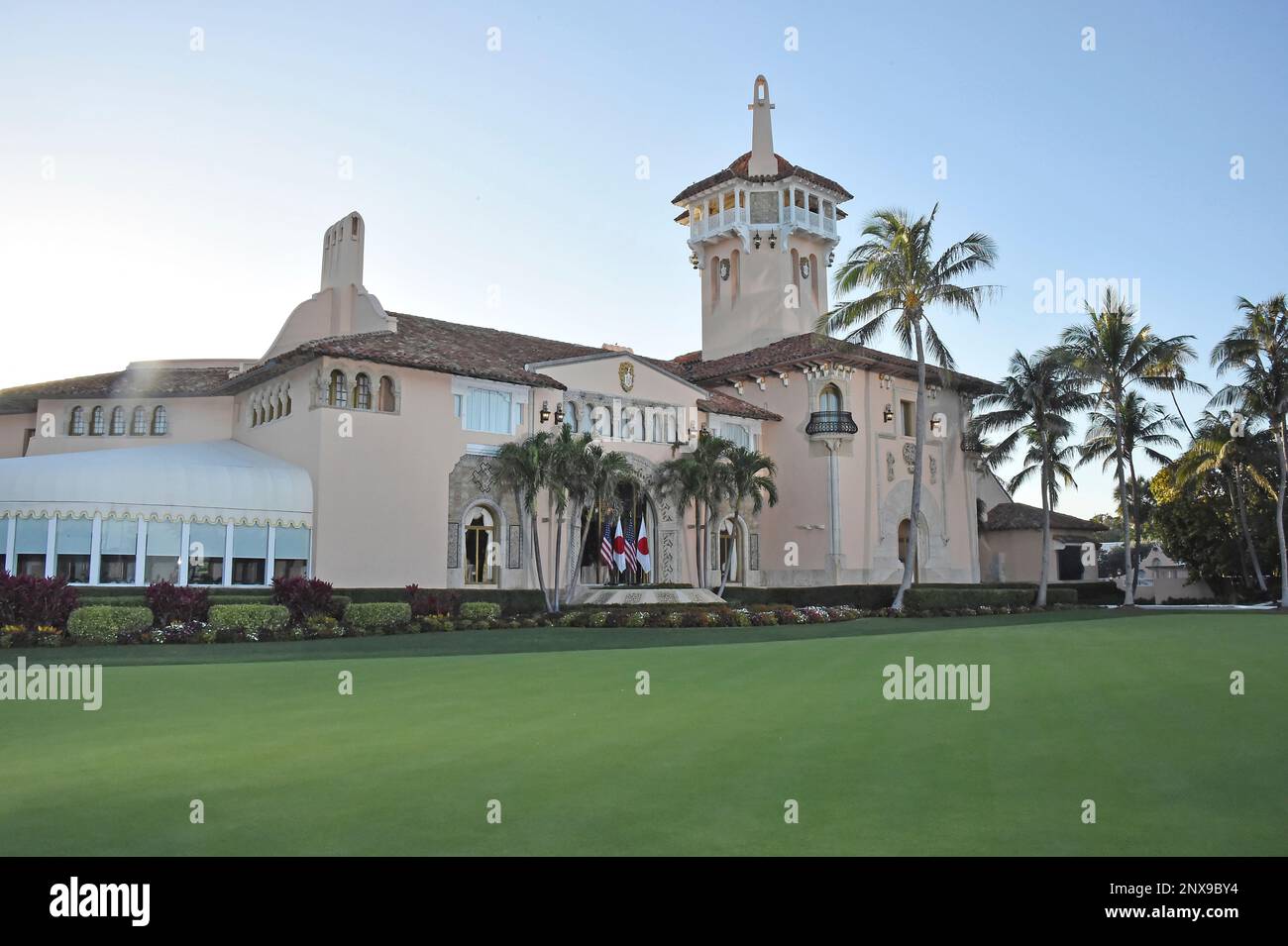 This photo shows the villa of U.S. President Donald Trump at Mar-a-Lago ...