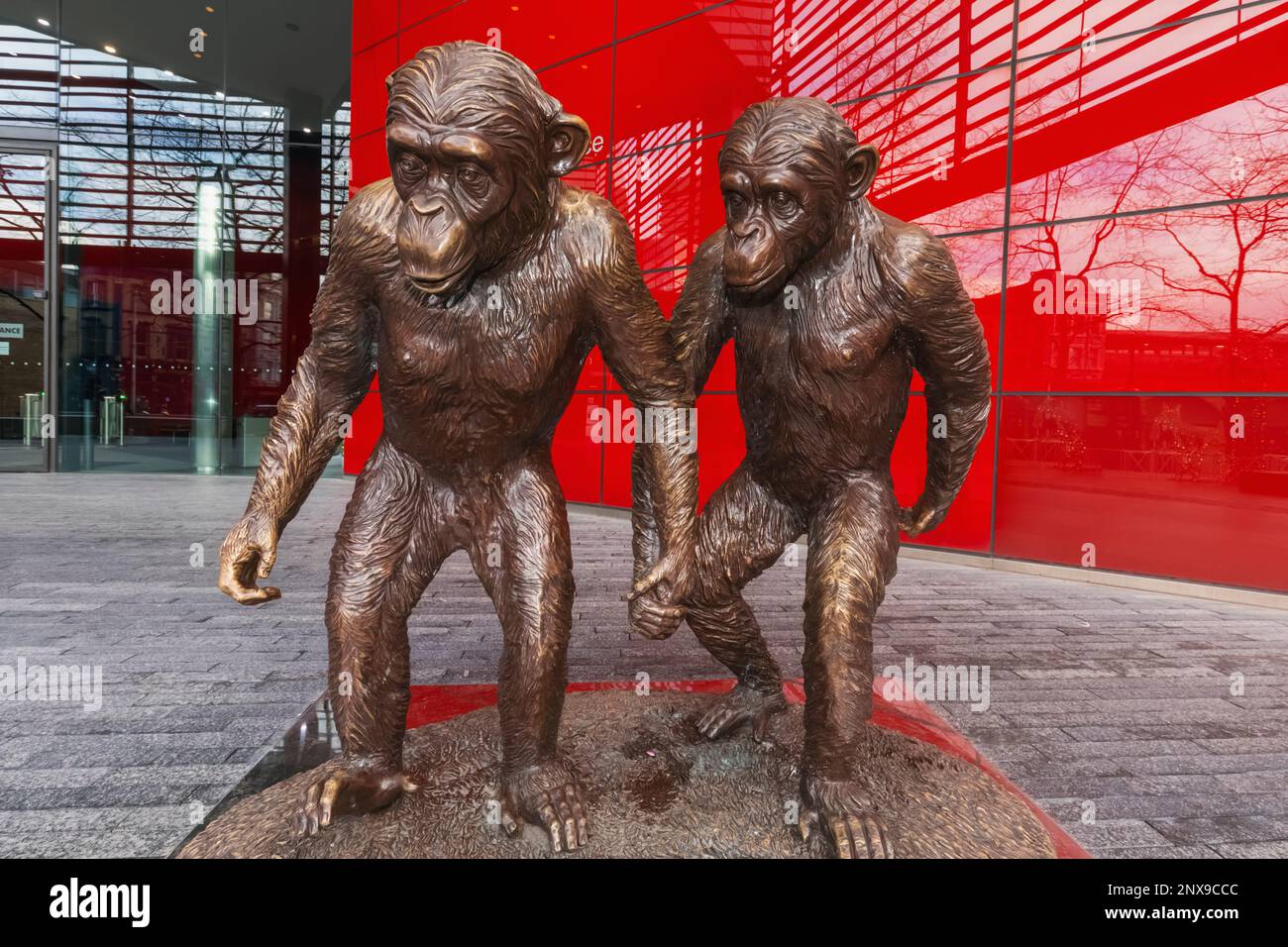 England, London, Southwark, More London Place, Statue of Two ...