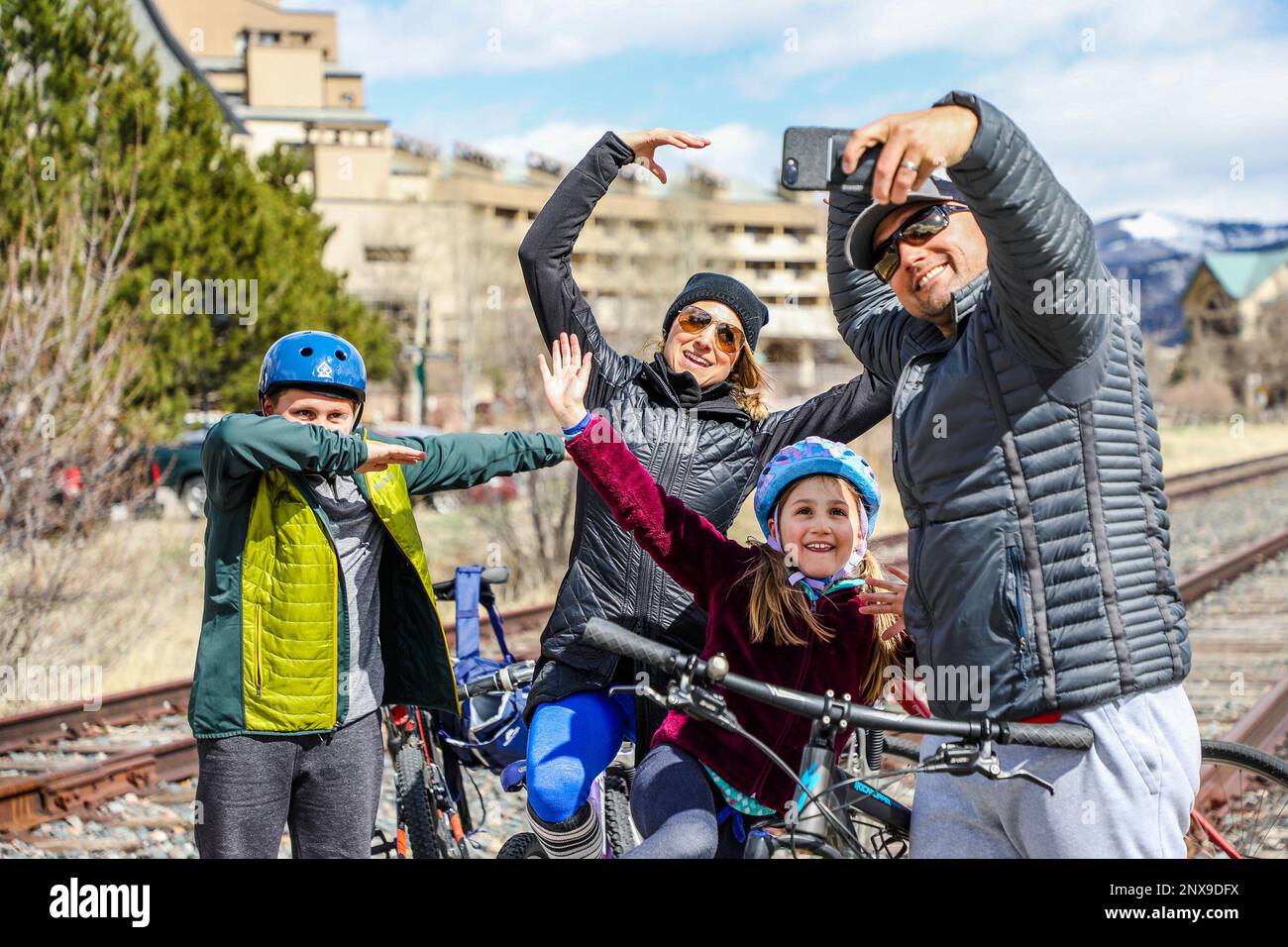 The McCommons family from Fredericksburg, Va, left to right, Caden, 11 ...