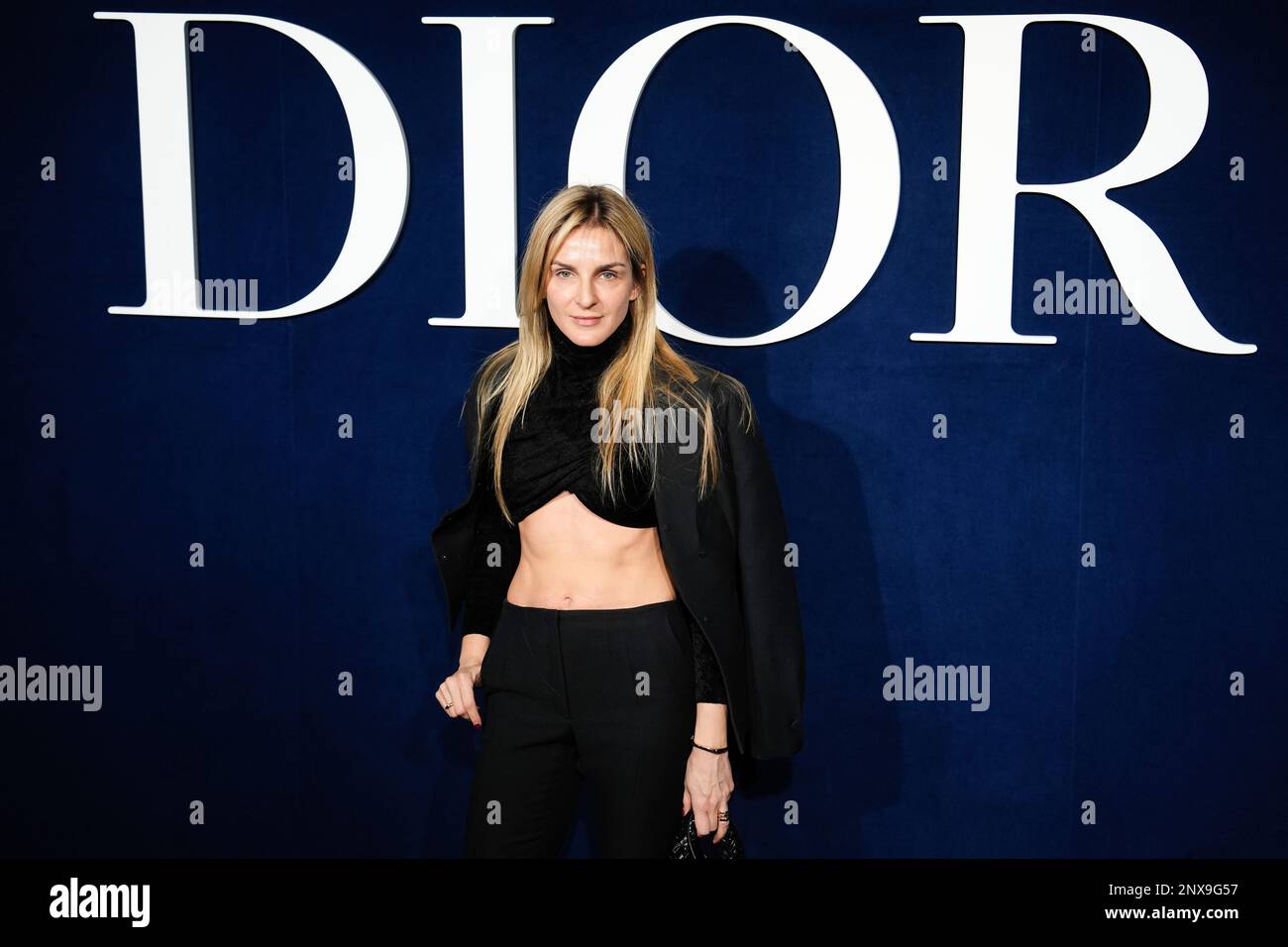 Gaia Repossi poses before the Christian Dior Fall/Winter 2023-2024 ...