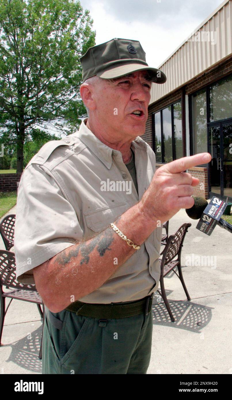 FILE - In this May 15, 2006, file photo, retired Marine Gunnery Sgt. R ...