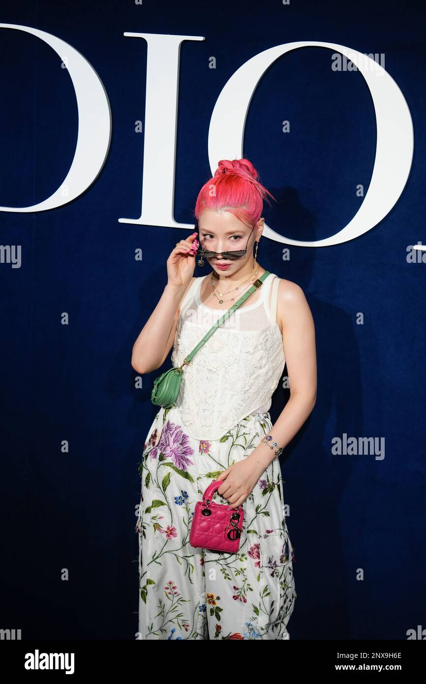 Riisa Naka poses before the Christian Dior Fall/Winter 2023-2024 ready ...