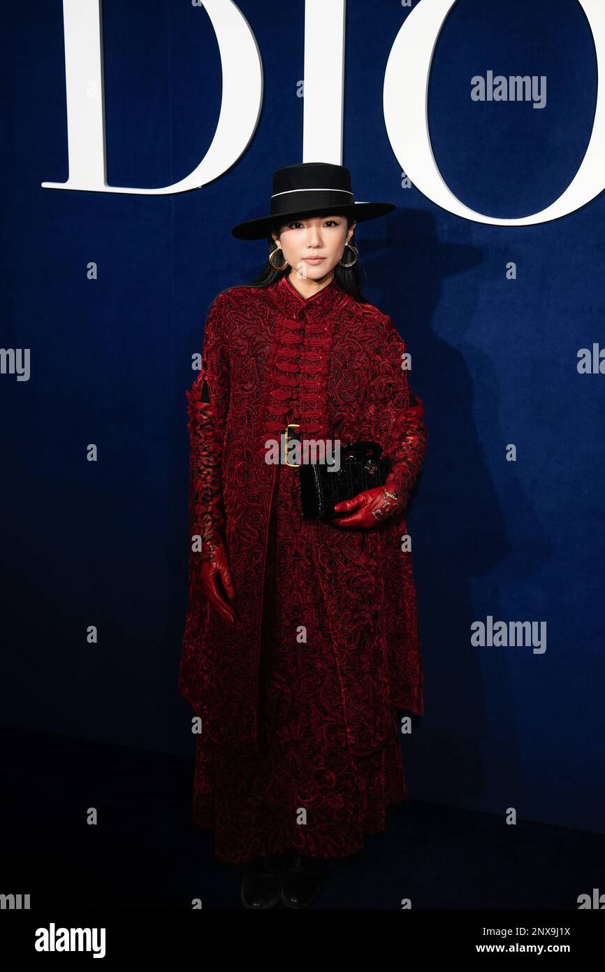 Yoyo Cao poses before the Christian Dior Fall/Winter 2023-2024 ready-to ...
