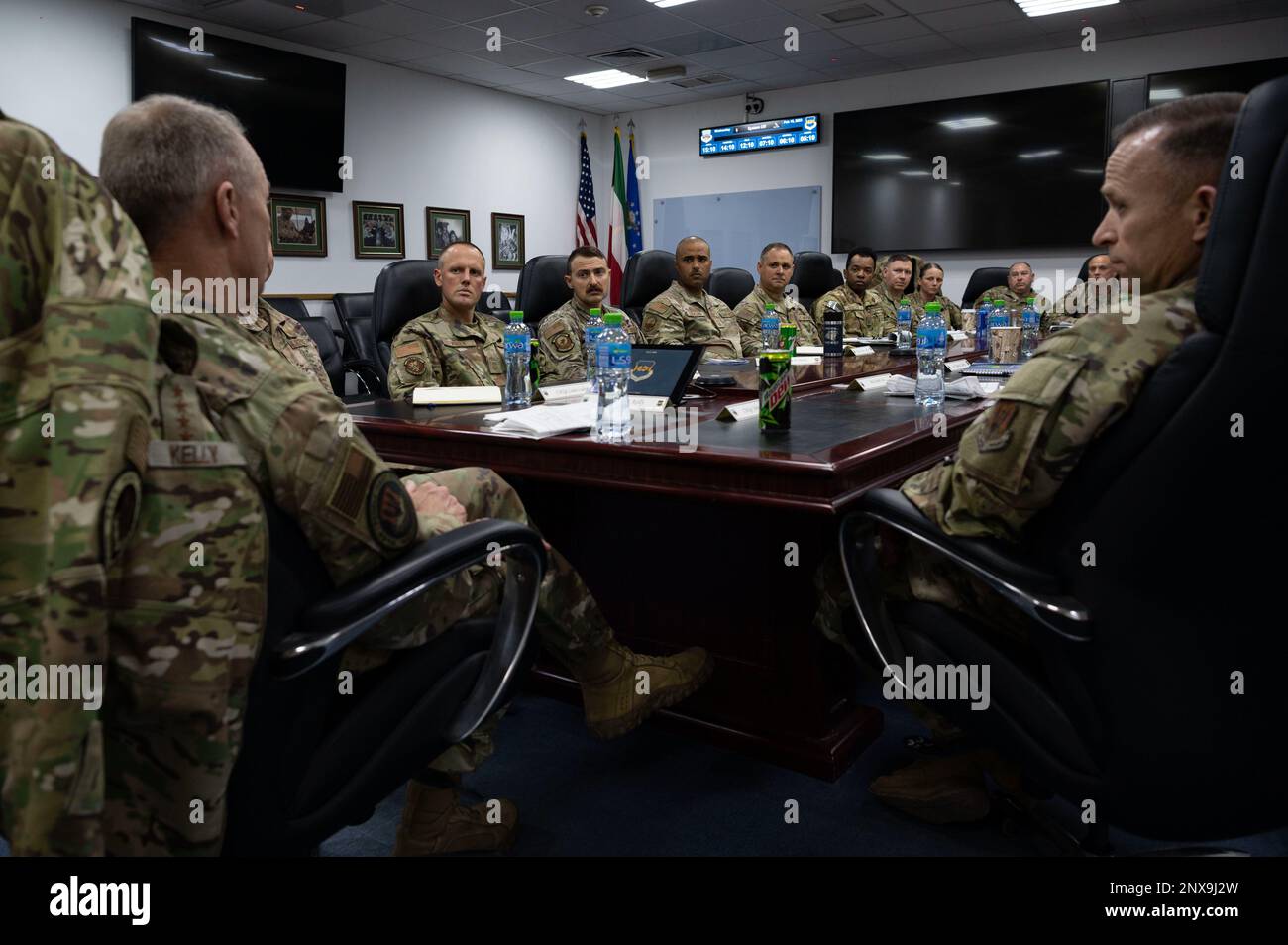 U.S. Air Force Gen. Mark Kelly, commander of Air Combat Command, and ...