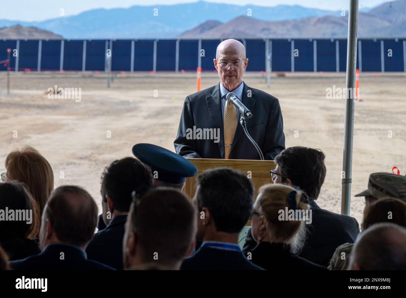 James Judkins, Director, 412th Civil Engineering Group speaks at the ...