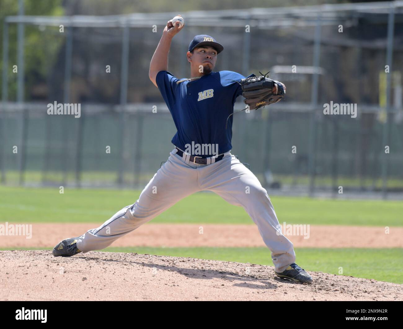 Cal State Monterey Bay Otters pitcher Gabe Katrich (22) delivers a ...