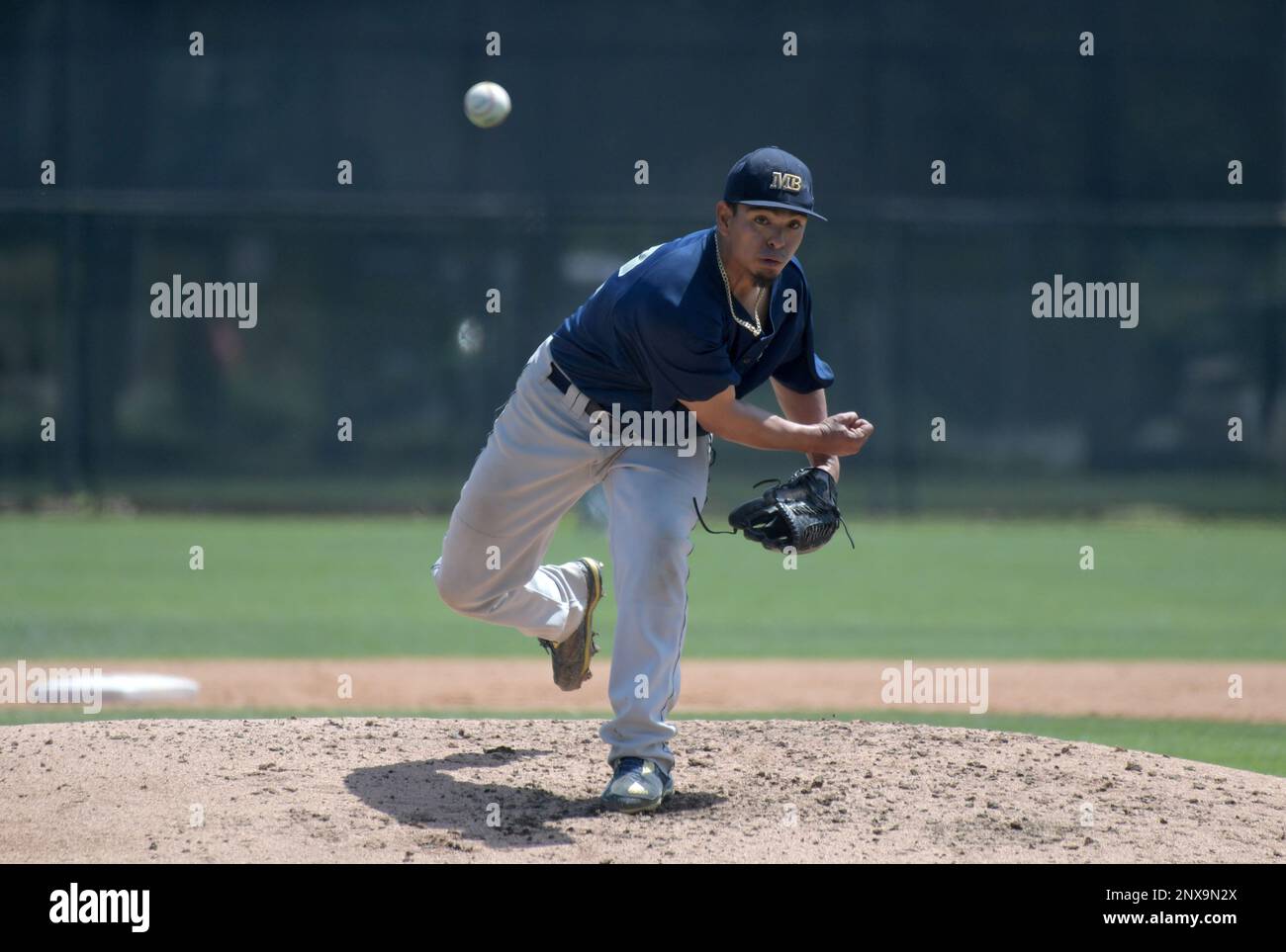 Cal State Monterey Bay Otters pitcher Gabe Katrich (22) delivers a ...