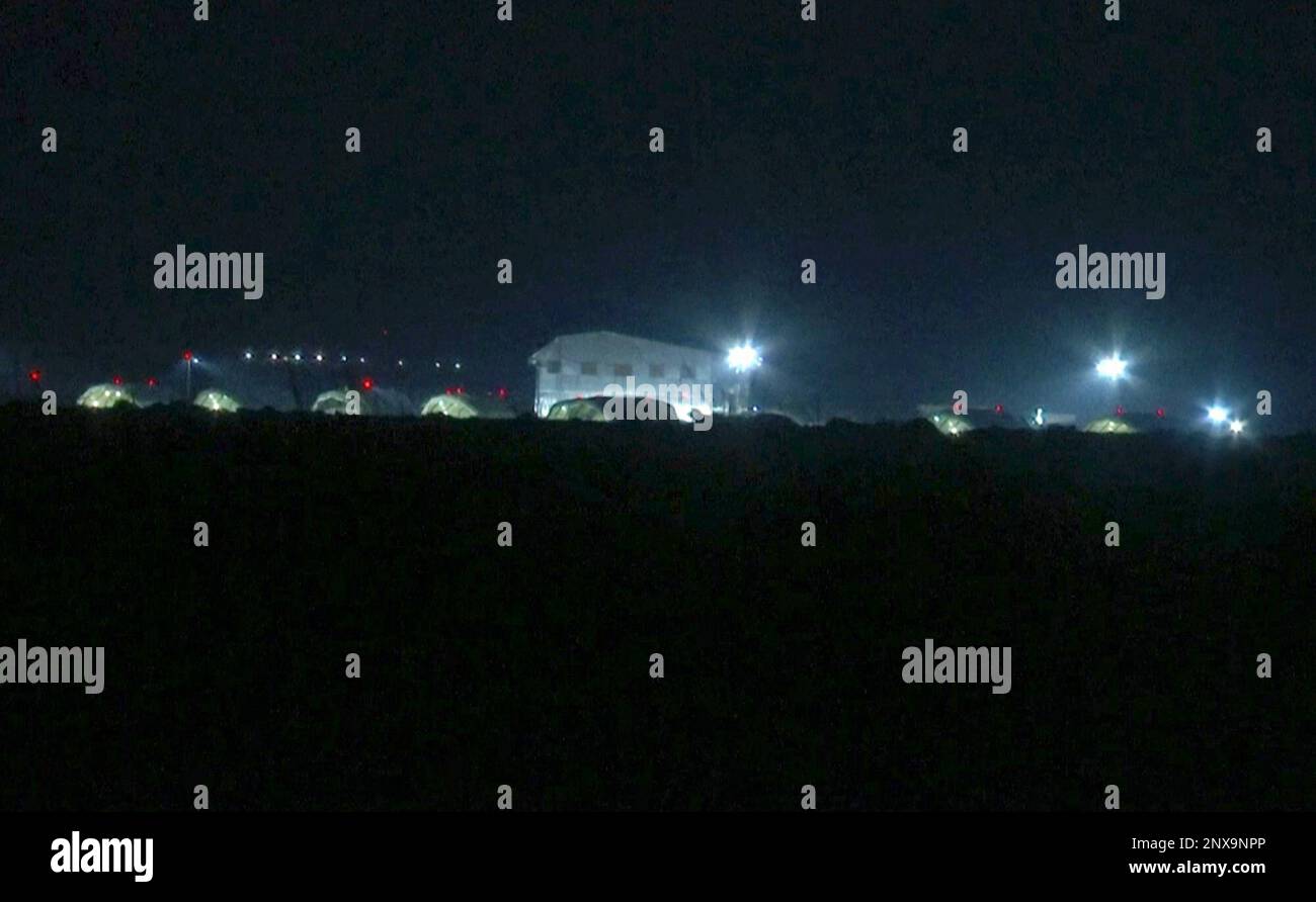 This image made from video shows Akrotiri military British Royal Air ...