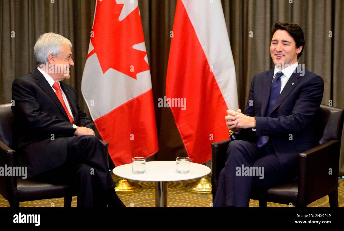 Prime Minister Justin Trudeau meets with President of Chile Sebastian ...