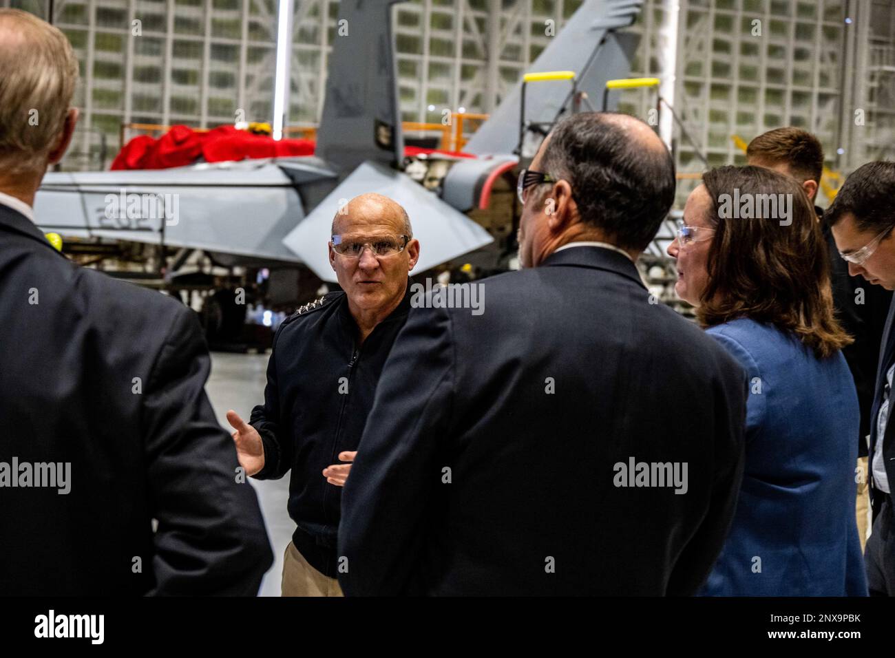 SAN ANTONIO (Jan, 5, 2023) - Chief of Naval Operations Adm. Mike Gilday tours Boeing in San ...