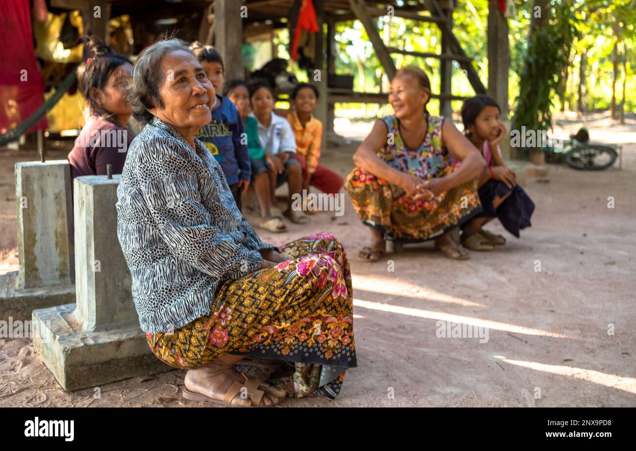 Cambodia rural people family hi-res stock photography and images - Alamy