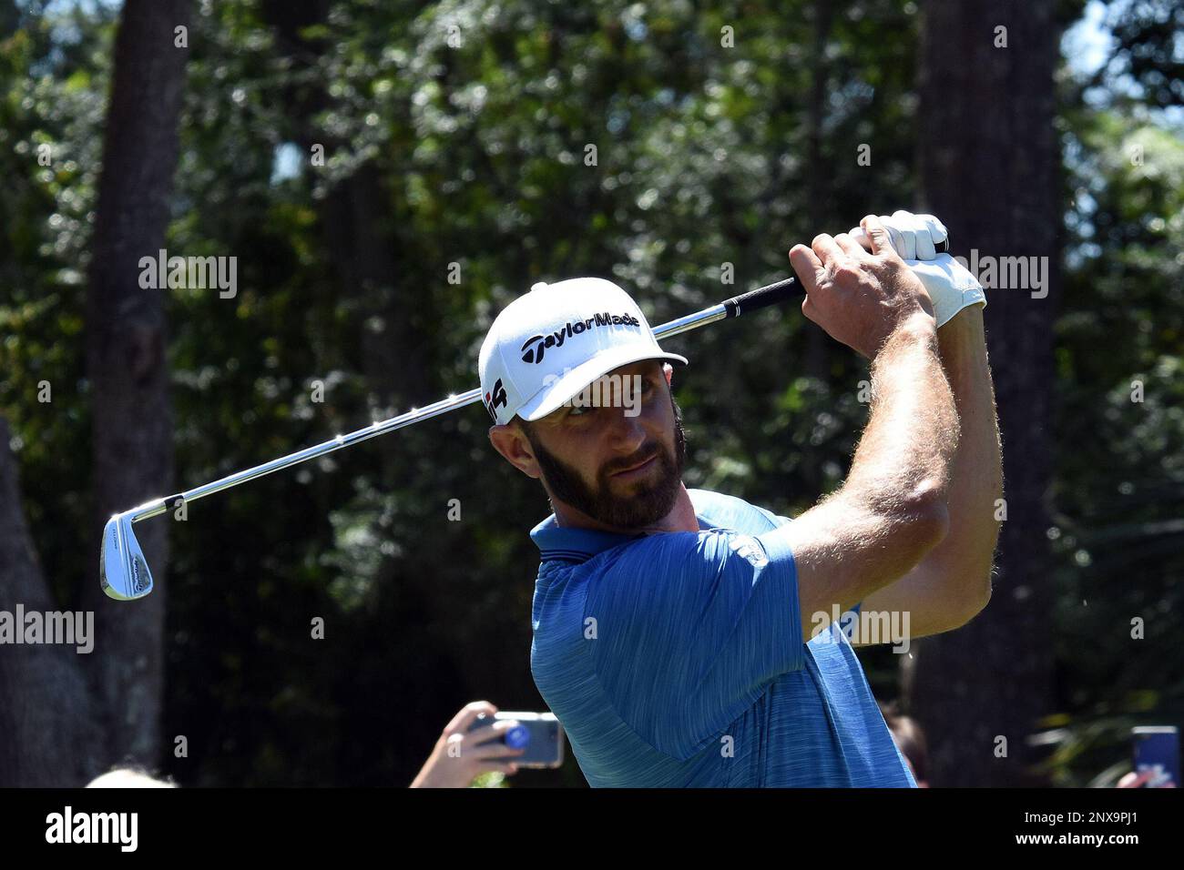 HILTON HEAD ISLAND, SC - APRIL 12: Dustin Johnson, during the first ...