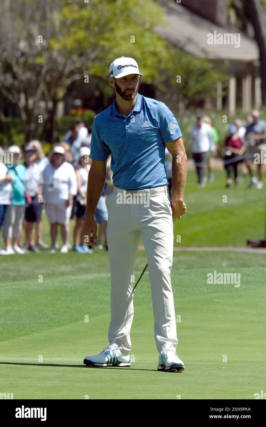 HILTON HEAD ISLAND, SC - APRIL 12: Dustin Johnson, during the first ...