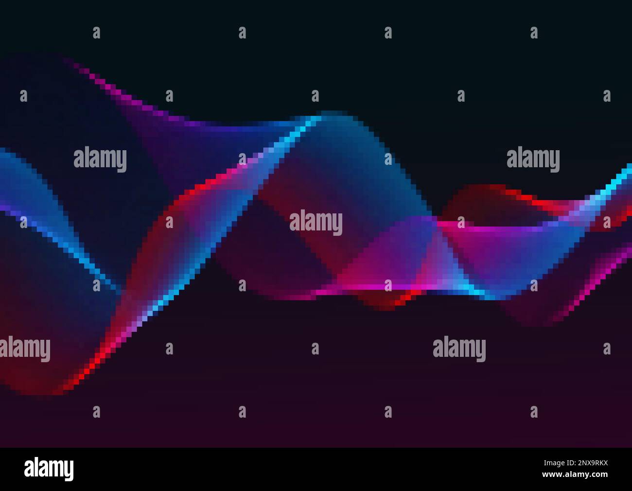 Abstract background with vibrant flowing waves design Stock Vector Image & Art - Alamy