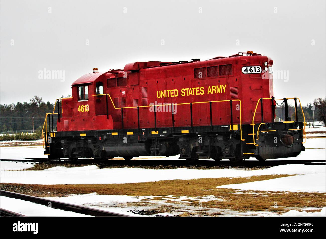 A U.S. Army locomotive used as part of rail operations is shown Jan. 17 ...