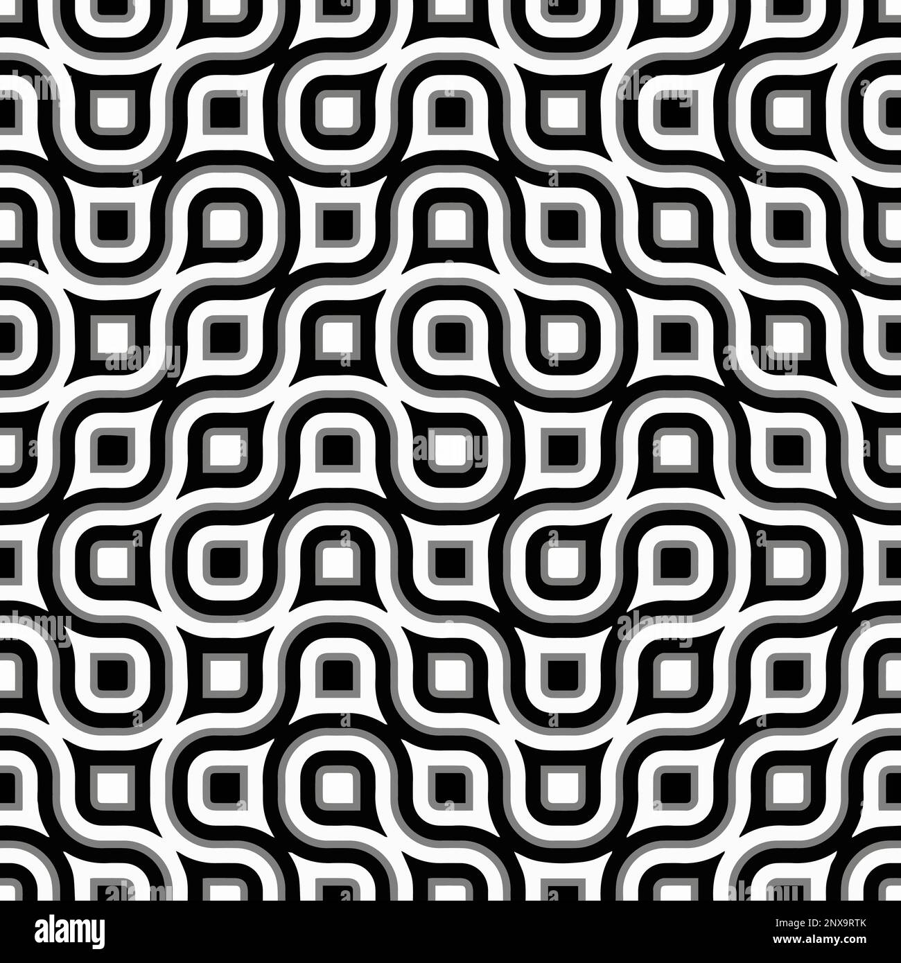 Abstract background with a black and white retro pattern design Stock ...