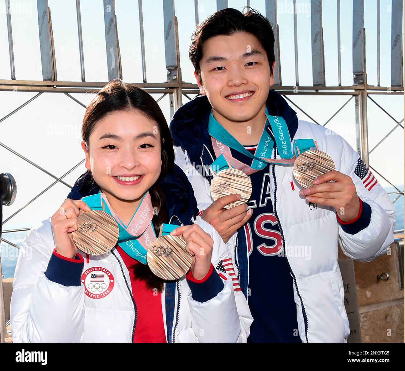 FILE - In this Feb. 27, 2018, file photo, Olympic bronze medalists Maia ...
