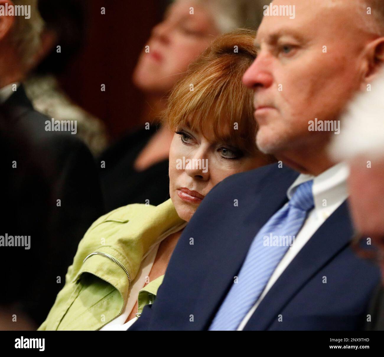 Dani Jo Carter sits in the audience during the Tex McIver murder trial ...