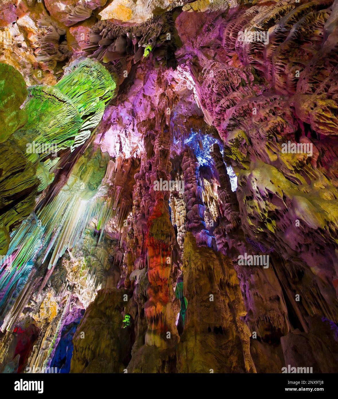 Inside the Impressive St Michael's Cave in Gibraltar Stock Photo - Alamy