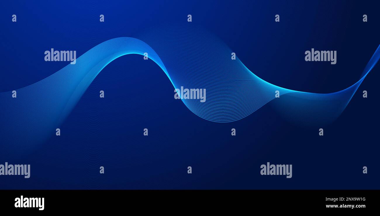 Abstract blue flowing lines banner design Stock Vector Image & Art - Alamy