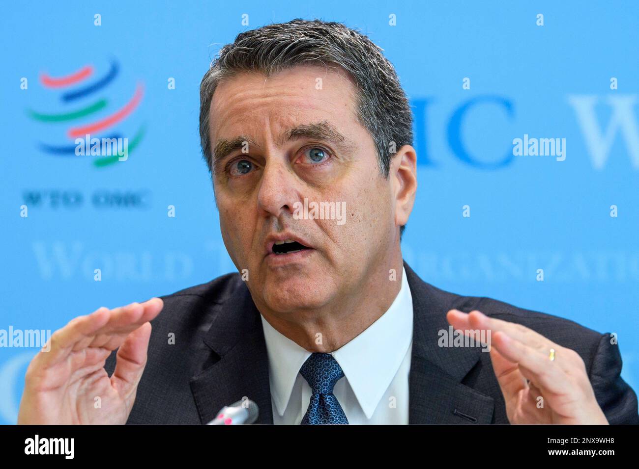 Brazilian Roberto Azevedo, Director General of the World Trade ...
