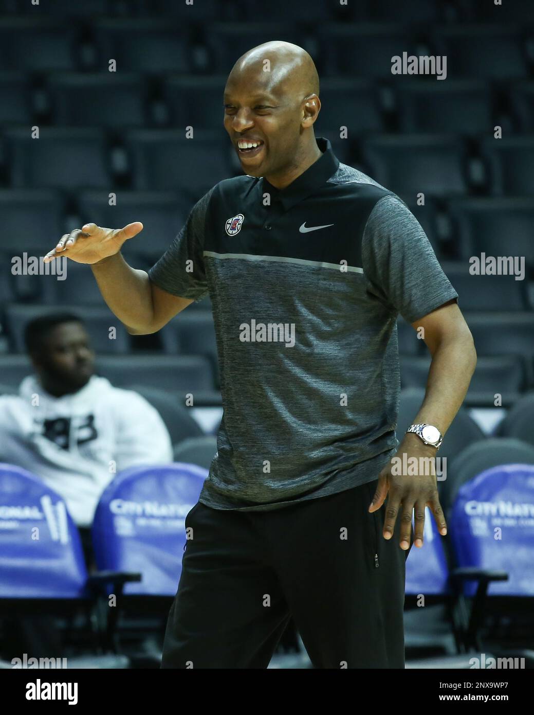 April 11, 2018 Los Angeles, CA..LA Clippers assistant coach Sam Cassell ...