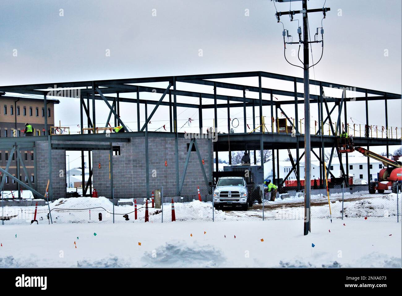 The construction area for a future transient training brigade ...