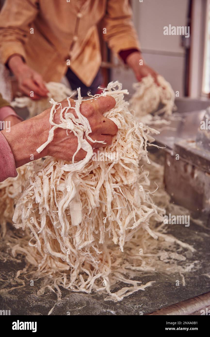 Hanji, traditional Korean paper, paper doll handmade from mulberry ...