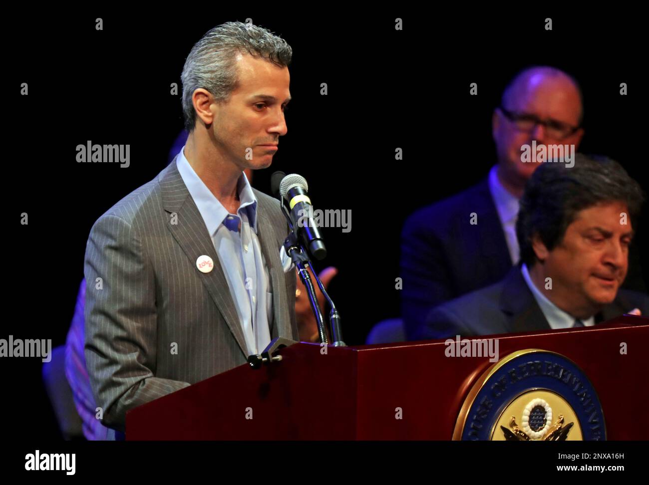 In this Tuesday, April 3, 2018 photo, Max Schachter, whose son Alex was ...