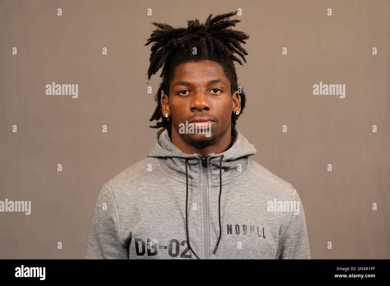 Maryland defensive back Tae Banks poses for a portrait at the NFL ...
