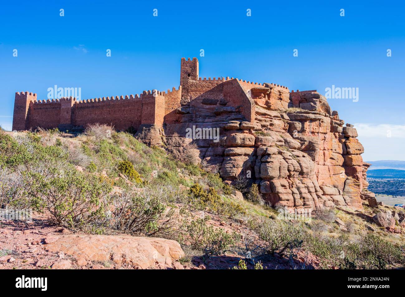 Castle of Peracense, Aragon, Spain Stock Photo - Alamy
