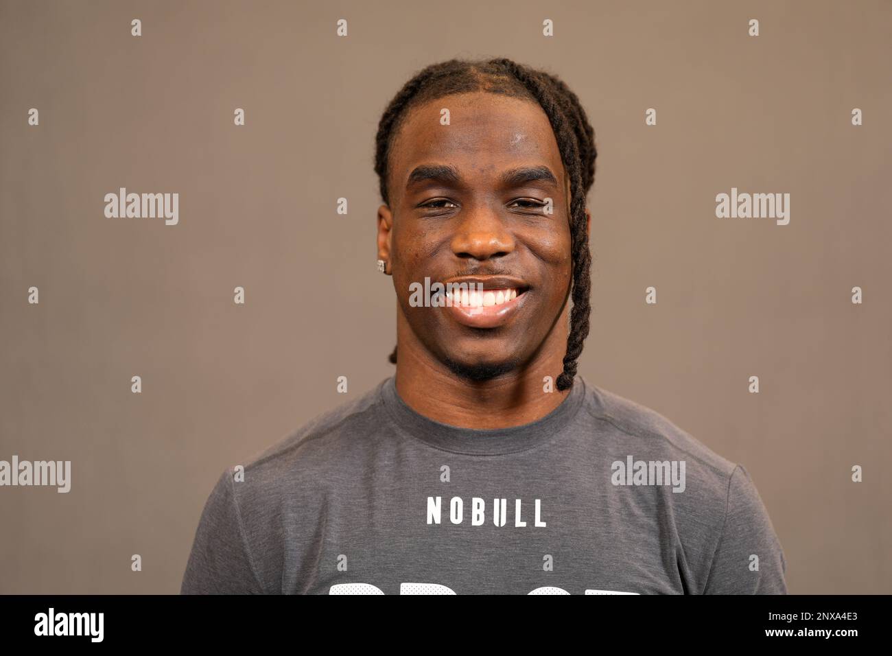 Georgia defensive back Kelee Ringo poses for a portrait at the NFL ...