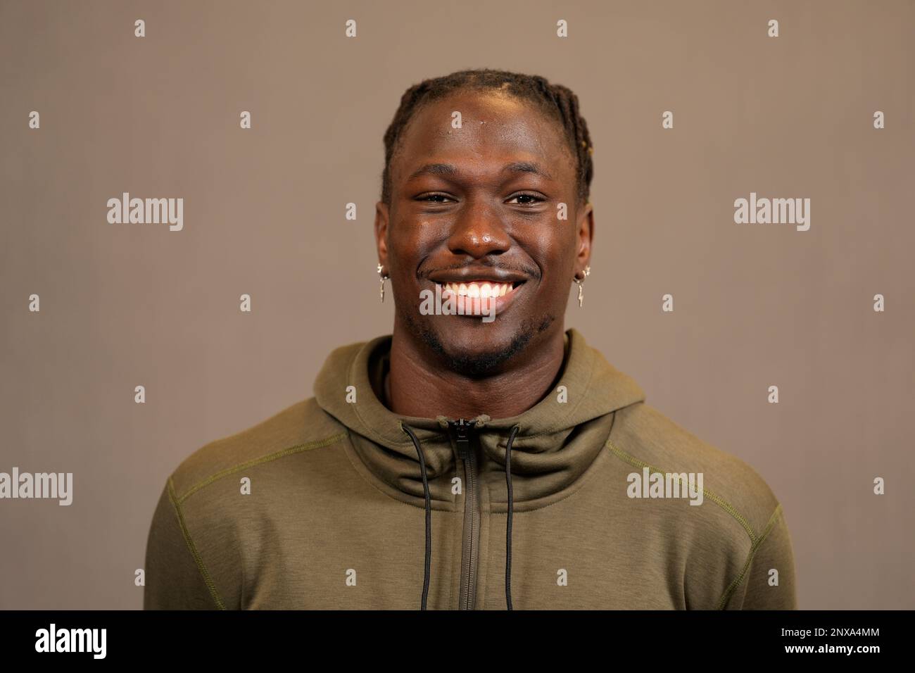 Minnesota defensive back Terell Smith poses for a portrait at the NFL ...