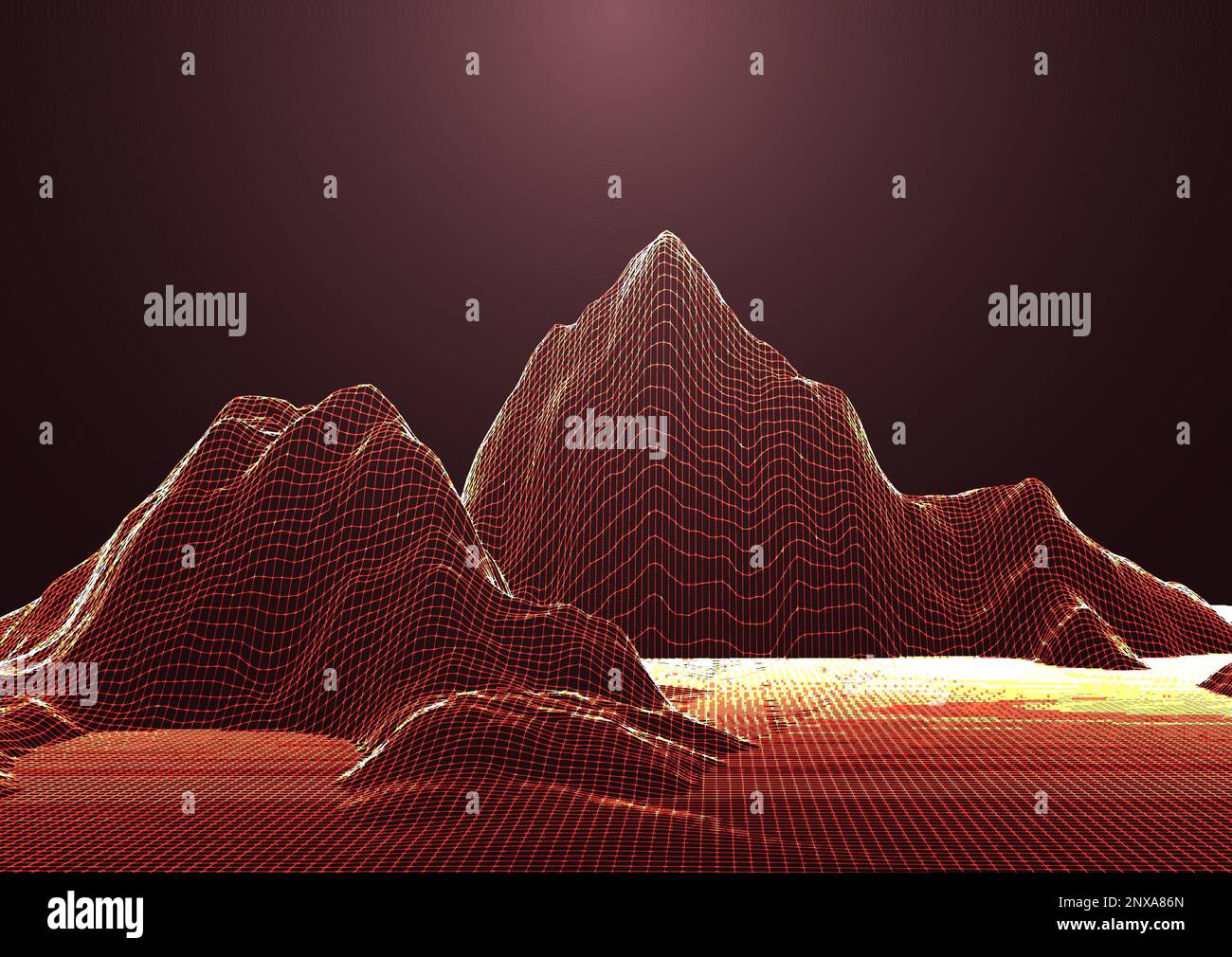 Wireframe landscape background hi-res stock photography and images - Alamy